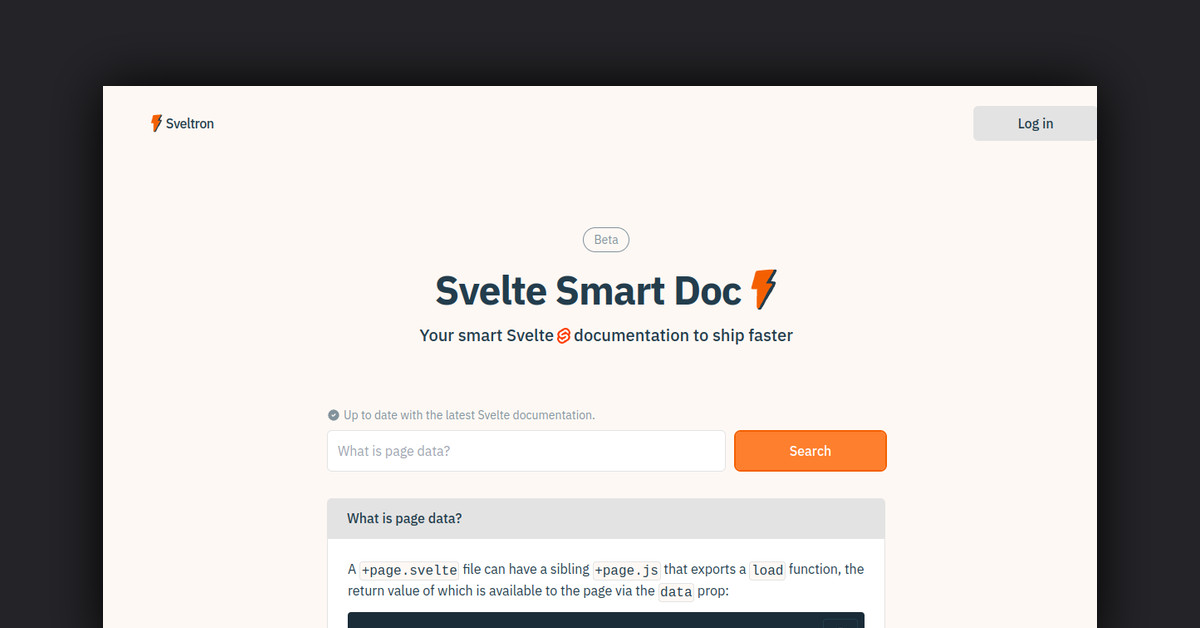 Svelte Smart Doc: Svelte Documentation Made Easy | Deepgram