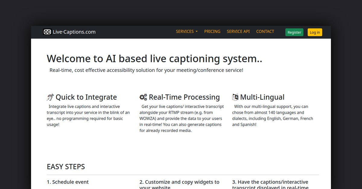 Live Captions: AI-Powered Real-Time Captioning Service | Deepgram