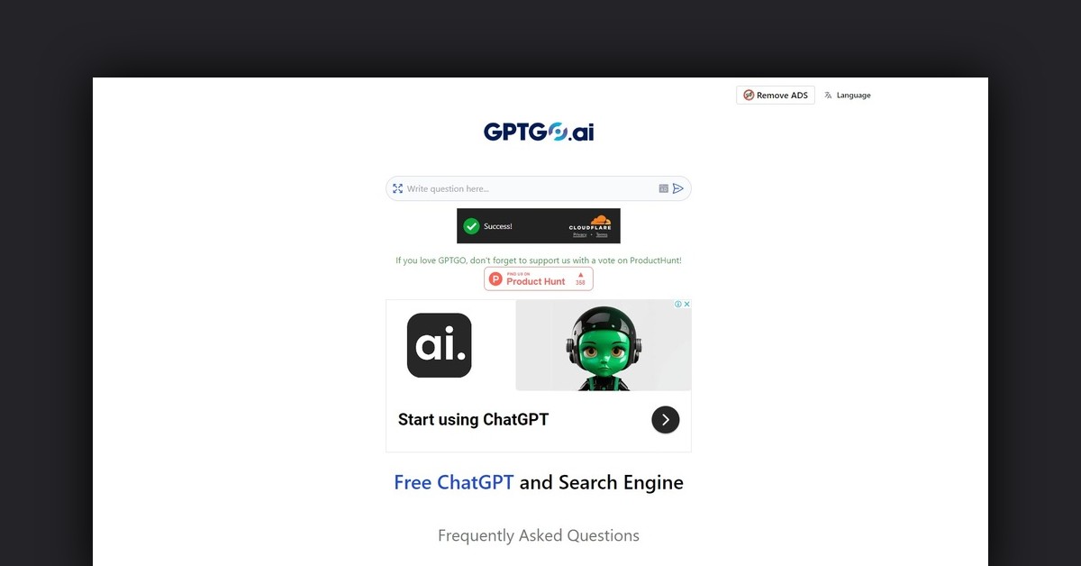 GPTGO: AI-Enhanced Search Engine with ChatGPT Responses | Deepgram
