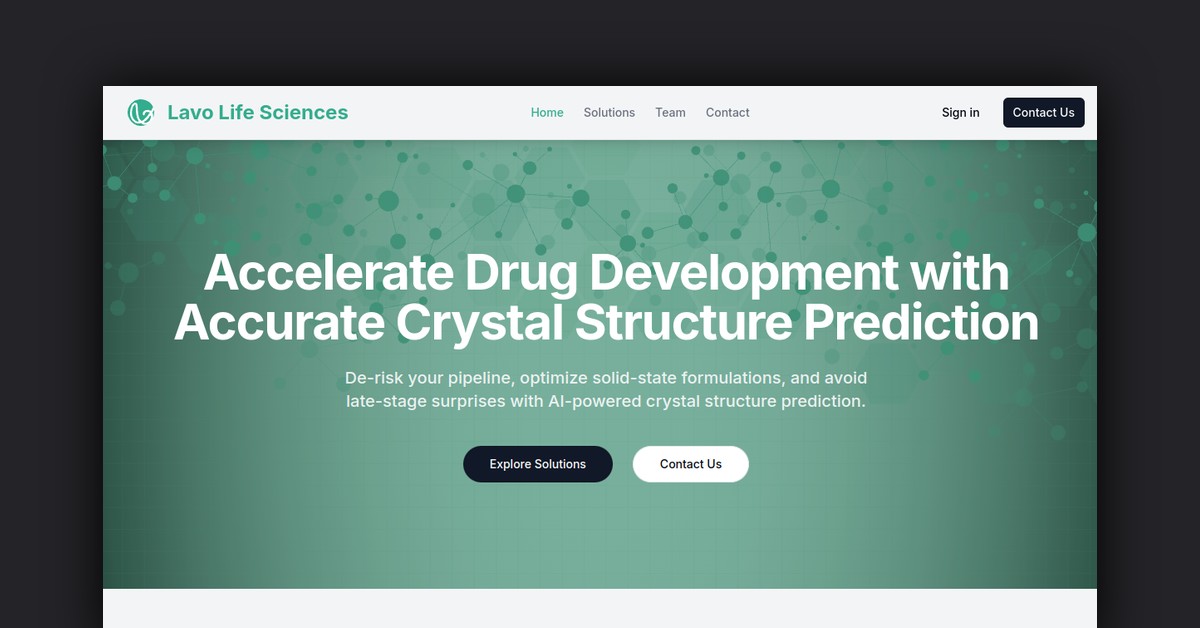 Lavo: AI-Accelerated Drug Development Software | Deepgram
