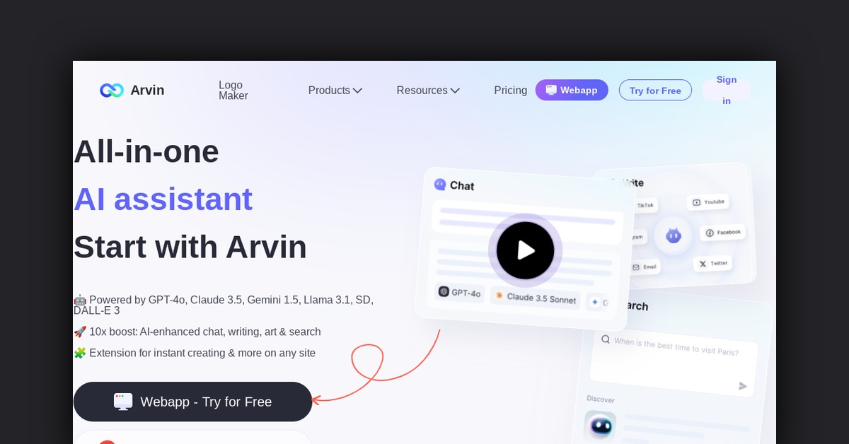 Arvin: AI Writing Assistant & Content Creation Tools | Deepgram