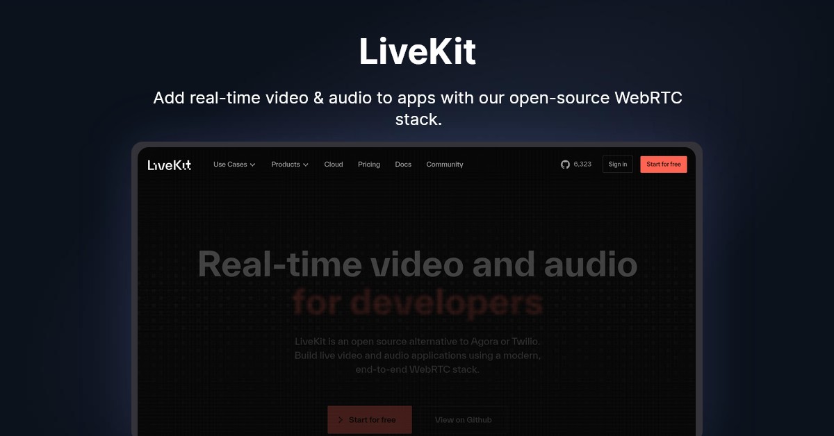 Livekit Open Source Webrtc For Real Time Video And Audio Deepgram