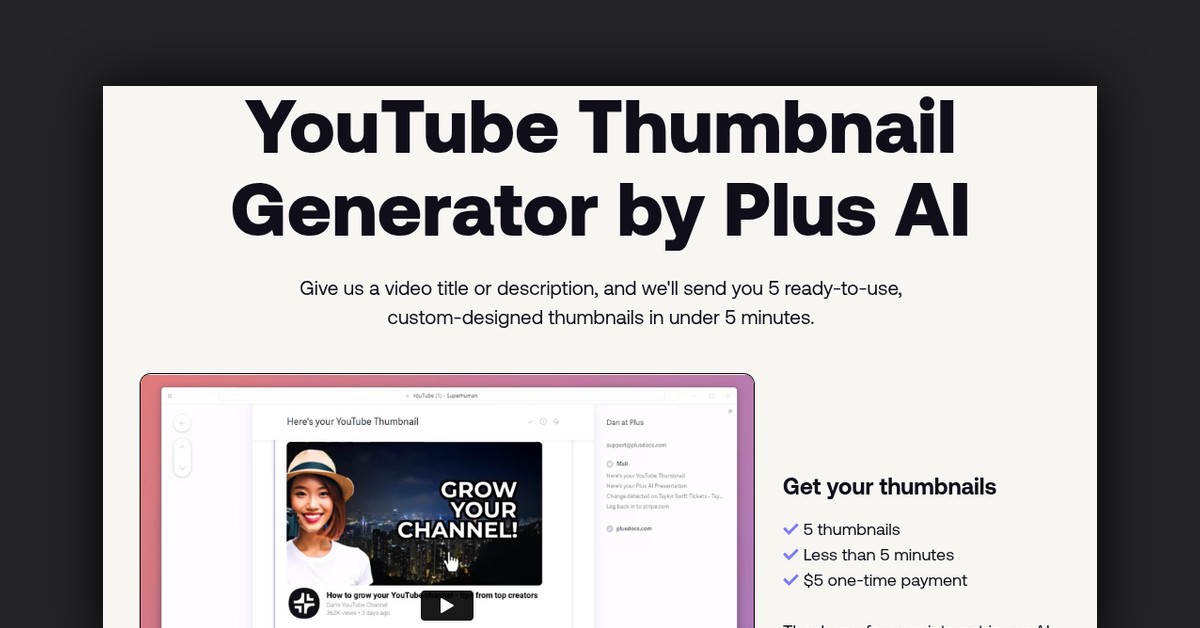 AI YouTube Thumbnails - Callin