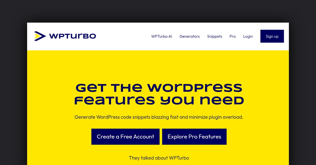 WPTurbo: AI-Powered WordPress Code Generator | Deepgram