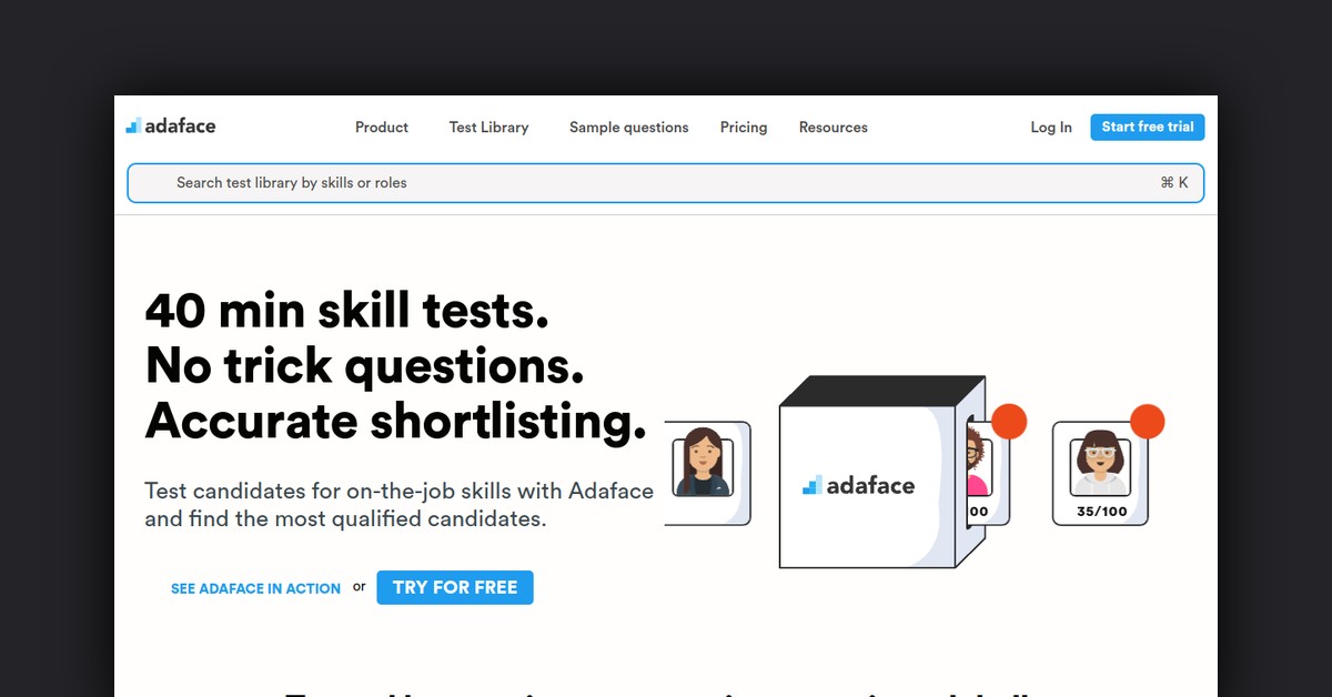 Adaface: AI-Powered Coding, Aptitude & Psychometric Assessments | Deepgram